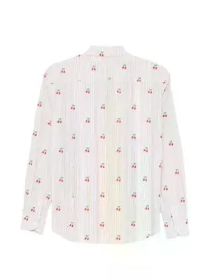 MC2 SAINT BARTH Cherry-print Striped Shirt