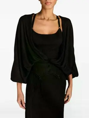 MARK-OFF Lina Puff-sleeved Blouse - Black