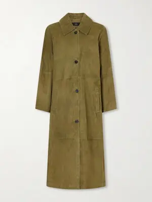 ARMA Judy Suede Coat - Green