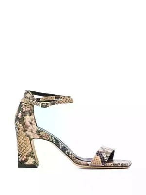 THE SELLER Snakeskin-effect Sandals With Buckle-fastening Ankle Strap