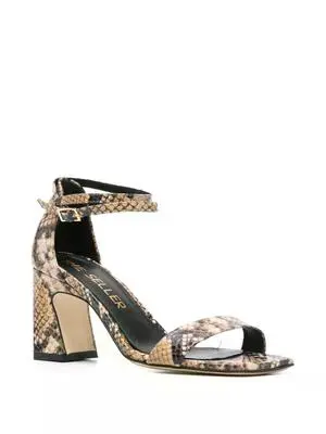 THE SELLER Snakeskin-effect Sandals With Buckle-fastening Ankle Strap