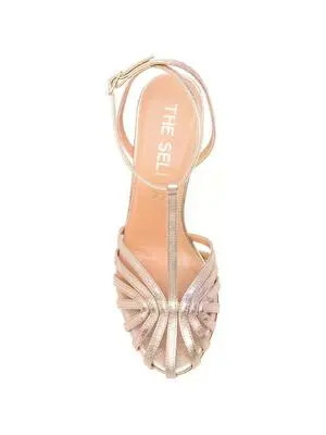 THE SELLER T-bar Stiletto Heel Sandals
