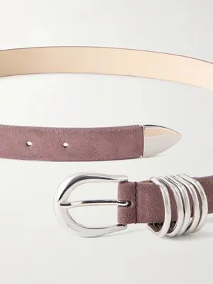 DEHANCHE Hollyhock Suede Belt - Pink