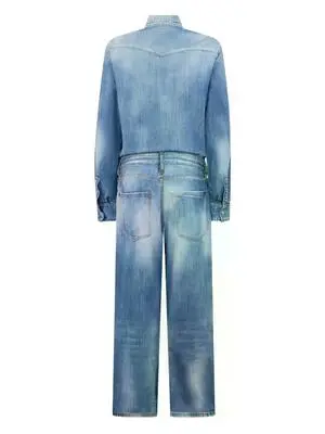 Dsquared2 Long Sleeve Denim Jumpsuit