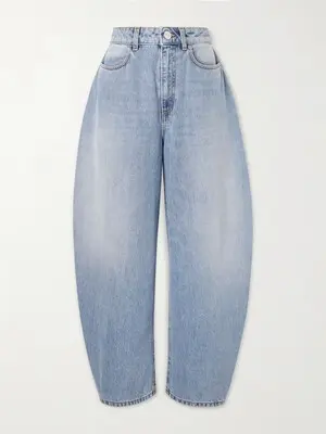 RÓHE High-rise Barrel-leg Jeans - Blue