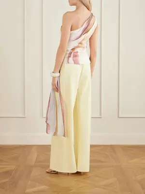Aje One-shoulder Draped Top