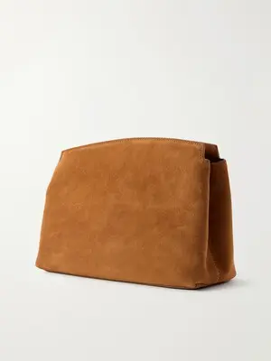 LIFFNER Pushlock Suede Pouch - Brown