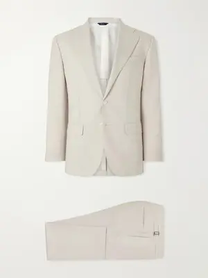 Thom Sweeney Wool Suit - Neutrals