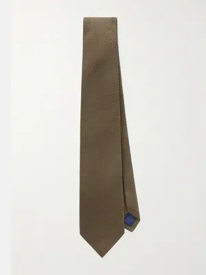 Mr P. 8cm Silk Tie - Green