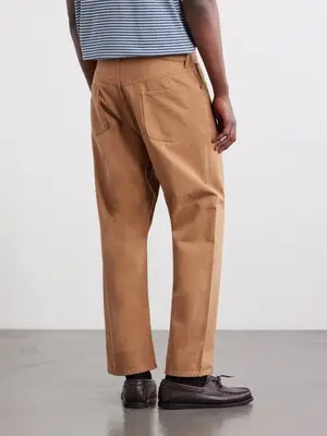 BEAMS Straight-leg Piqué Cotton Trousers