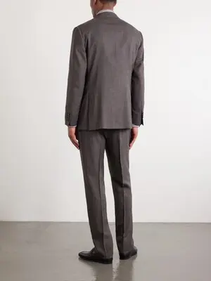 Thom Sweeney Wool, Linen And Silk-blend Suit - Brown