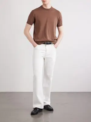 Brioni Knitted Cotton T-shirt