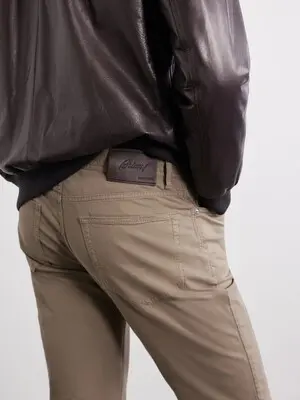 Brioni Straight-leg Cotton-blend Trousers