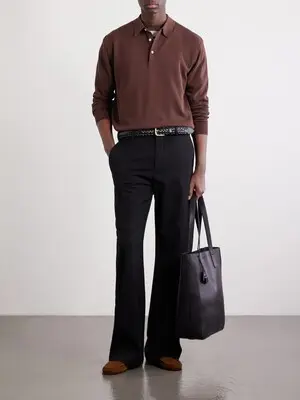 BEAMS Knitted Polo Shirt