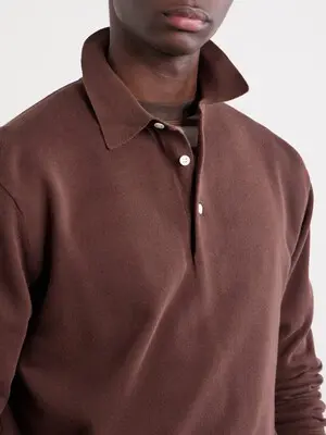 BEAMS Knitted Polo Shirt