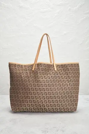 Fendi Zucchino Roll Tote Bag