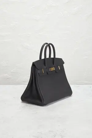 Hermès Togo Birkin 25 Handbag - Black