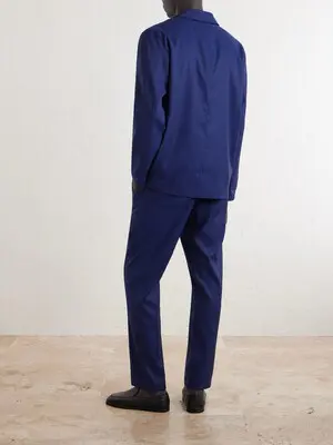 Frescobol Carioca Lima Linen And Wool-blend Suit Jacket