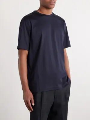 Zegna Cotton-jersey T-shirt - Black