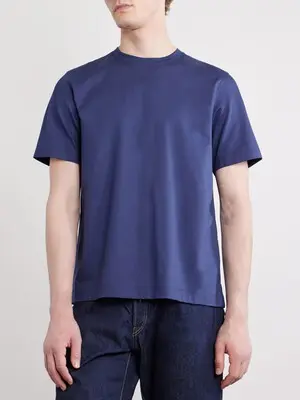 Zegna Cotton-jersey T-shirt - Blue