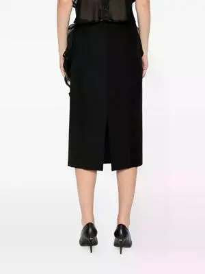 Viktor & Rolf Ruffled Volant Midi Skirt
