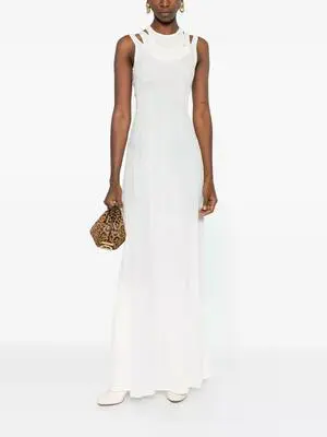 Viktor & Rolf Triple Layer Maxi Dress - Neutrals