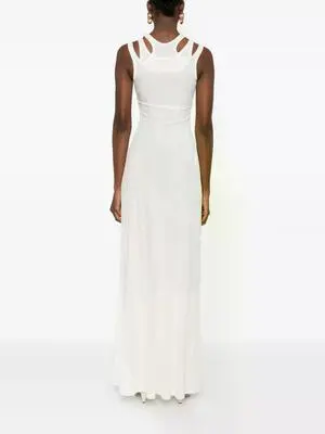 Viktor & Rolf Triple Layer Maxi Dress - Neutrals