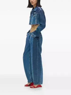 Karl Lagerfeld Panelled Barrel Jeans