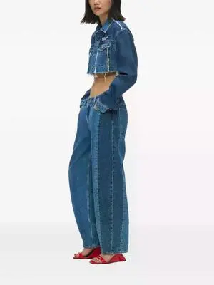 Karl Lagerfeld Panelled Barrel Jeans