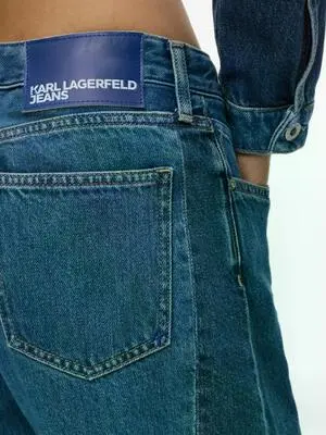 Karl Lagerfeld Panelled Barrel Jeans