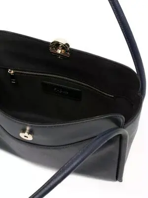 Furla Medium Nicole Pebbled-leather Boston Bag - Blue