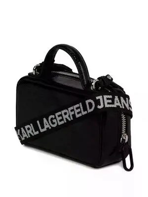 Karl Lagerfeld Mini Logo-detail Glossy Tote Bag