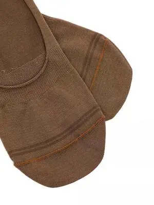 Zegna Pure Freshness Invisible Socks - Brown