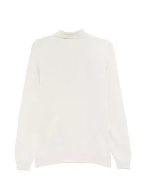 ZANONE Long-sleeve Polo Shirt - Neutrals