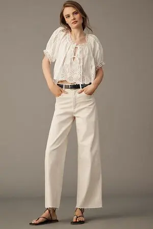 LE JEAN Petite Column Jeans - Bone