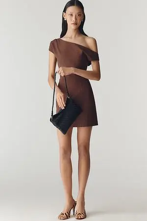 Anthropologie Twisted One-shoulder Mini Dress