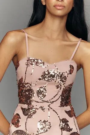 Dress The Population Juna Shimmer Strapless Mini Dress