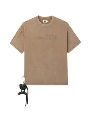Izzue Charm-detail T-shirt - Brown
