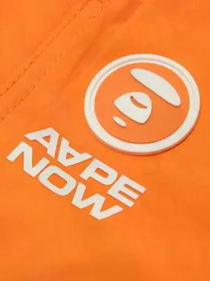 AAPE BY *A BATHING APE Logo-print Drawstring Shorts - Orange