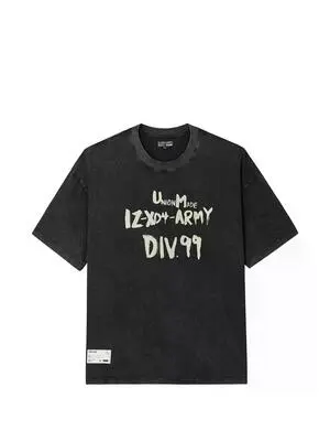 Izzue Slogan-print T-shirt - Black