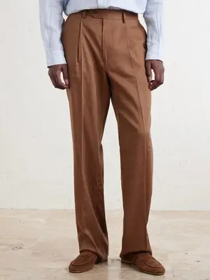Frescobol Carioca Affonso Pleated Straight-leg Suit Trousers