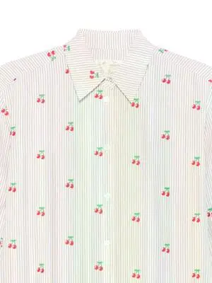 MC2 SAINT BARTH Cherry-print Striped Shirt