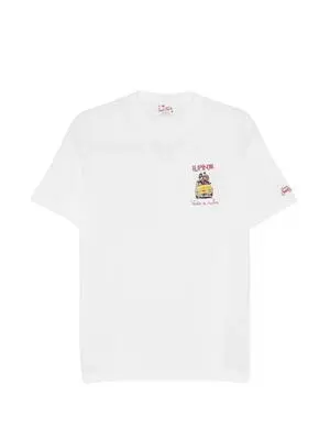 MC2 SAINT BARTH Portofino Graphic-print T-shirt - White