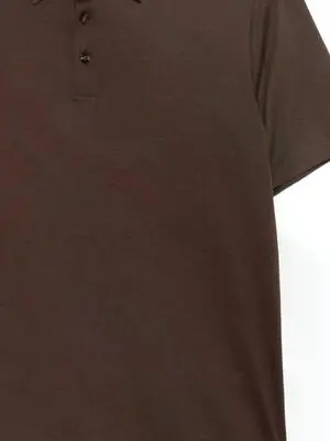 ZANONE Short-sleeve Polo Shirt - Brown