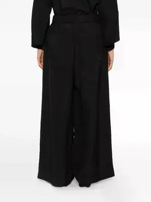 Soh Button-fastening Palazzo Pants - Black