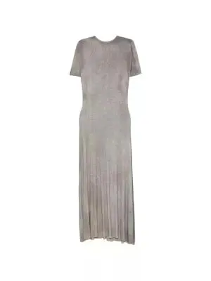 Avant Toi Ruched Ribbed Maxi Dress