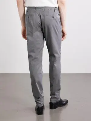 Canali Slim-fit Stretch Cotton-blend Gabardine Trousers