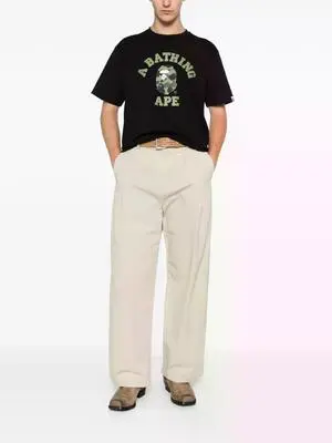 A BATHING APE Camouflage-print T-shirt - Black