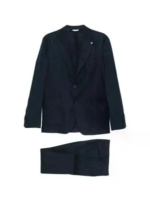 MANUEL RITZ Single-breasted Blazer - Blue