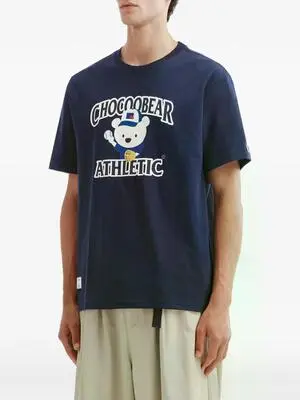 CHOCOOLATE Bear-print T-shirt - Blue